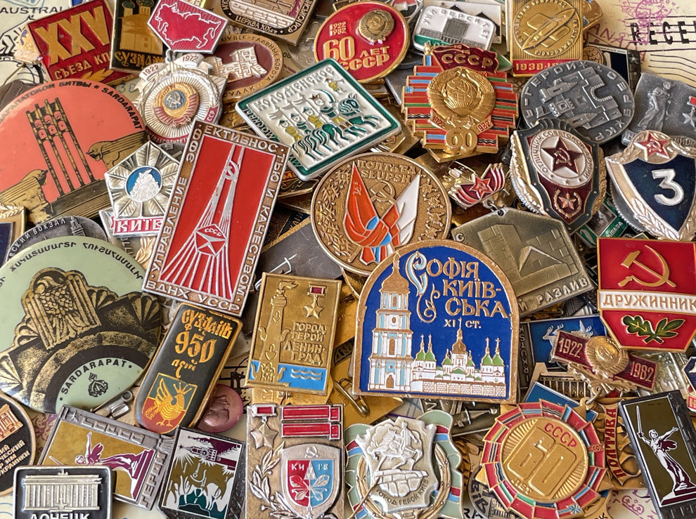 Soviet Pins, Mystery Box of 100-1000 Vintage Metal Pins! – Vintage-souvenir
